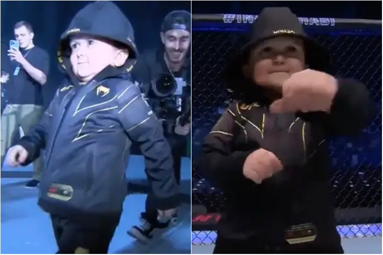 Snimak Hasbulinog vežbanja ulaska u oktagon pred njegov UFC debi